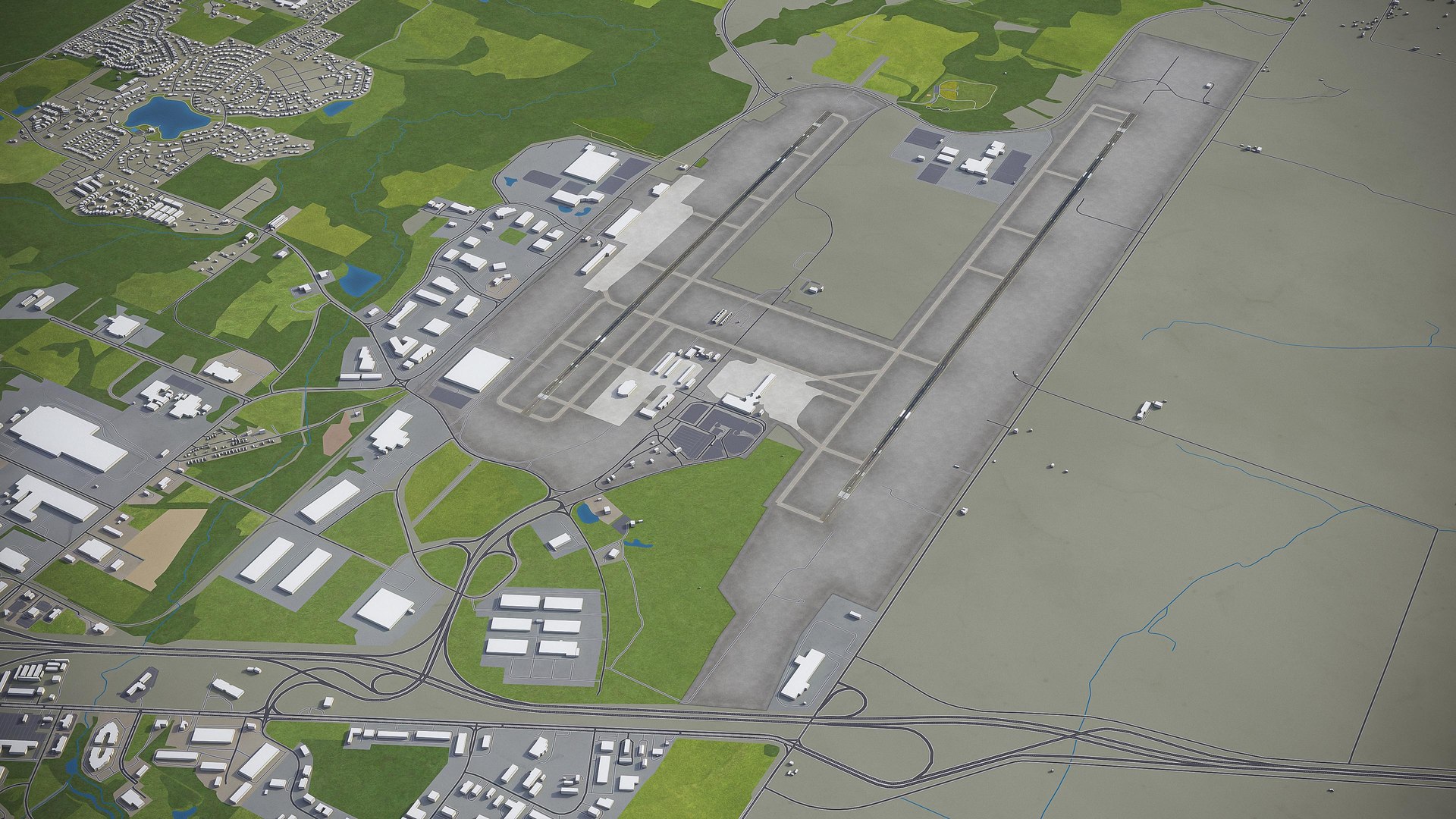 International Airport Huntsville 3D Model - TurboSquid 1554787