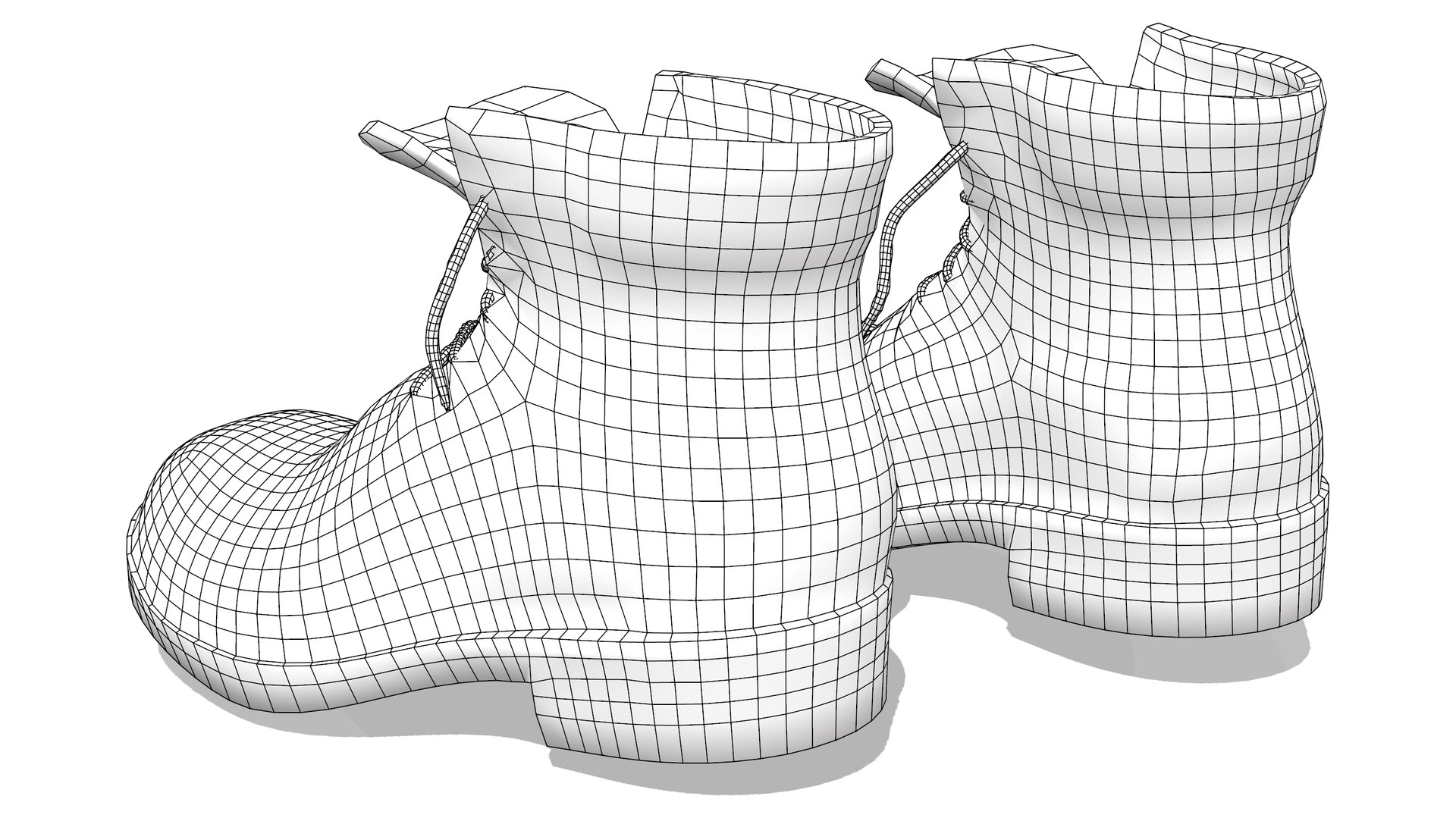 Brown Female Rapper Combat Boots 3D - TurboSquid 2075264