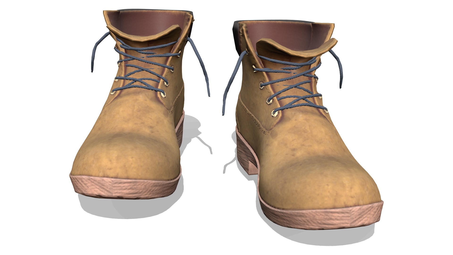 Brown Female Rapper Combat Boots 3D - TurboSquid 2075264