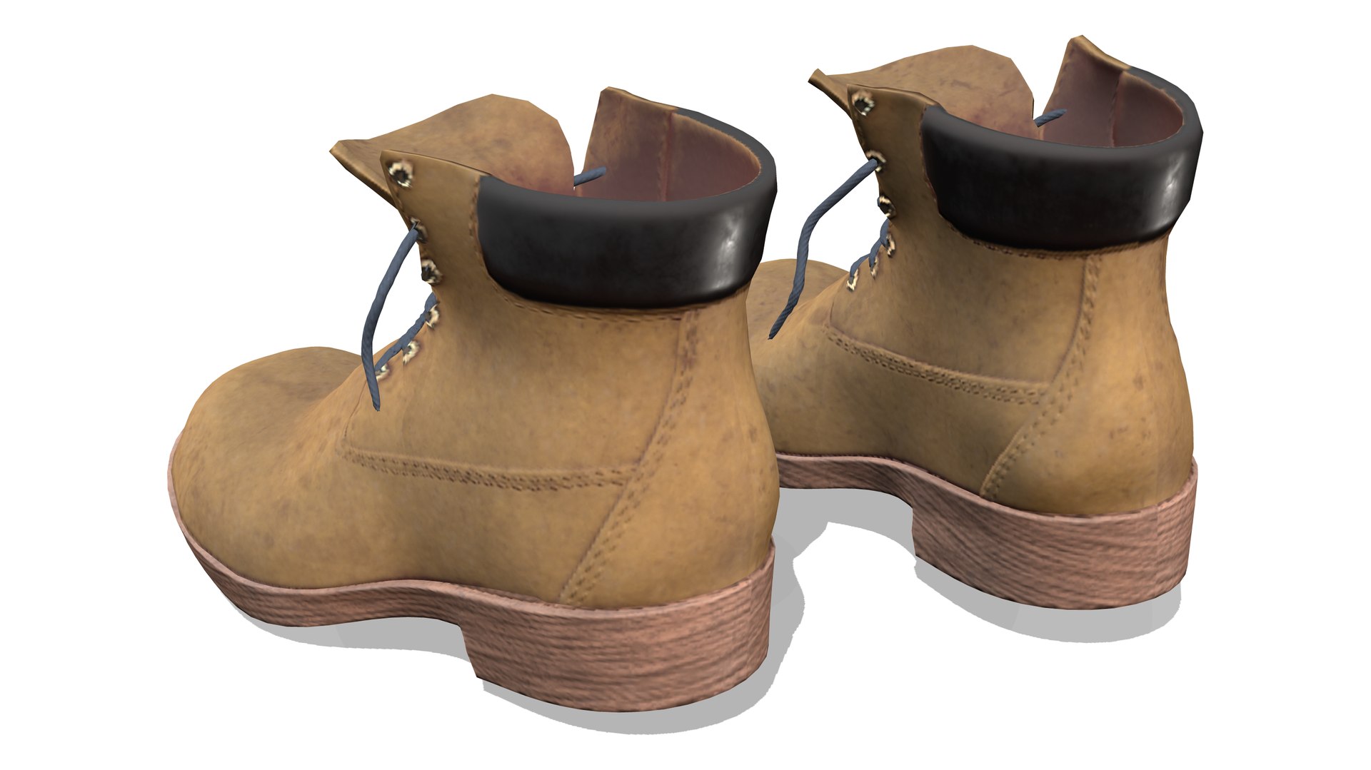 Brown Female Rapper Combat Boots 3D - TurboSquid 2075264