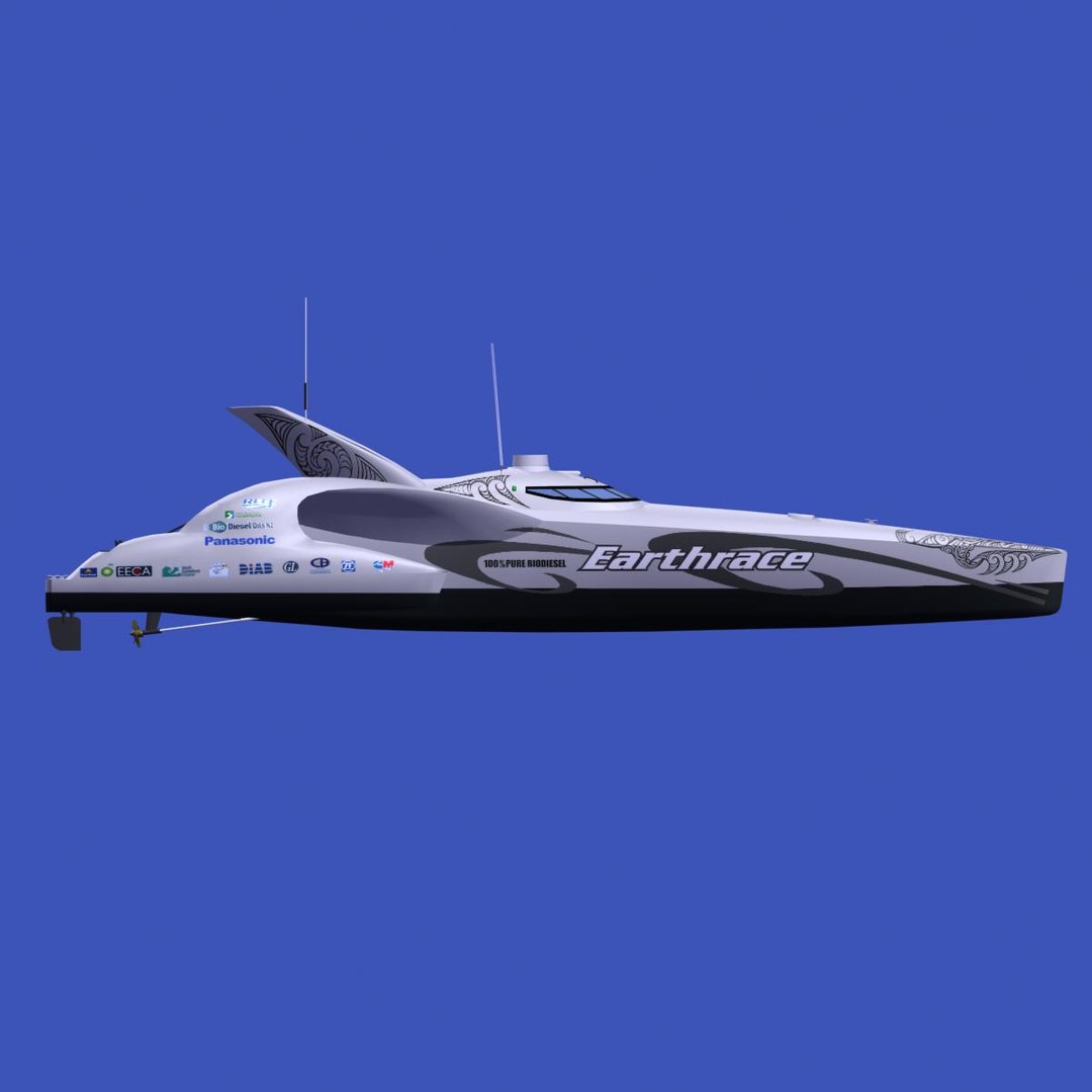 Earthrace Powerboat Futuristic 3d Max