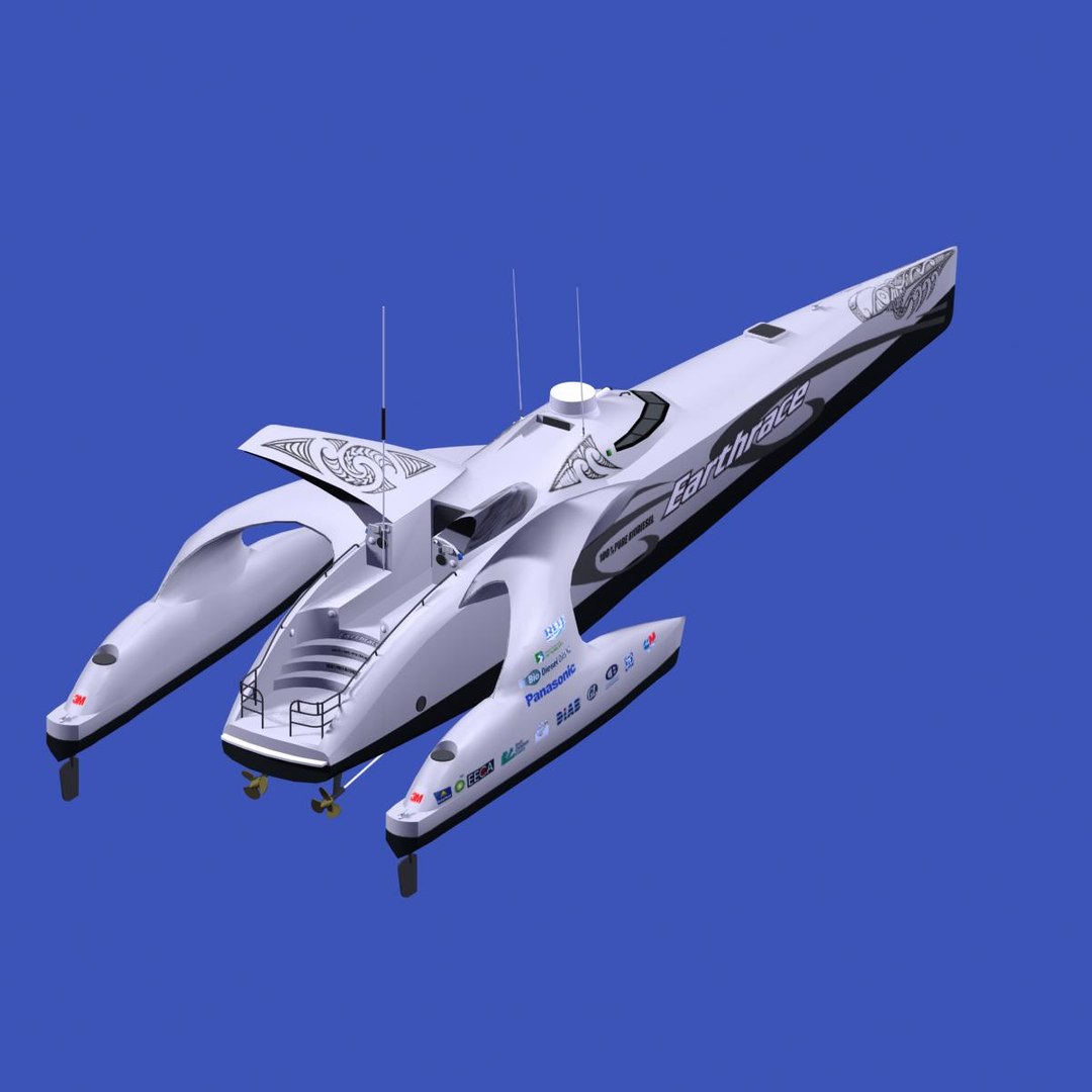 Earthrace Powerboat Futuristic 3d Max