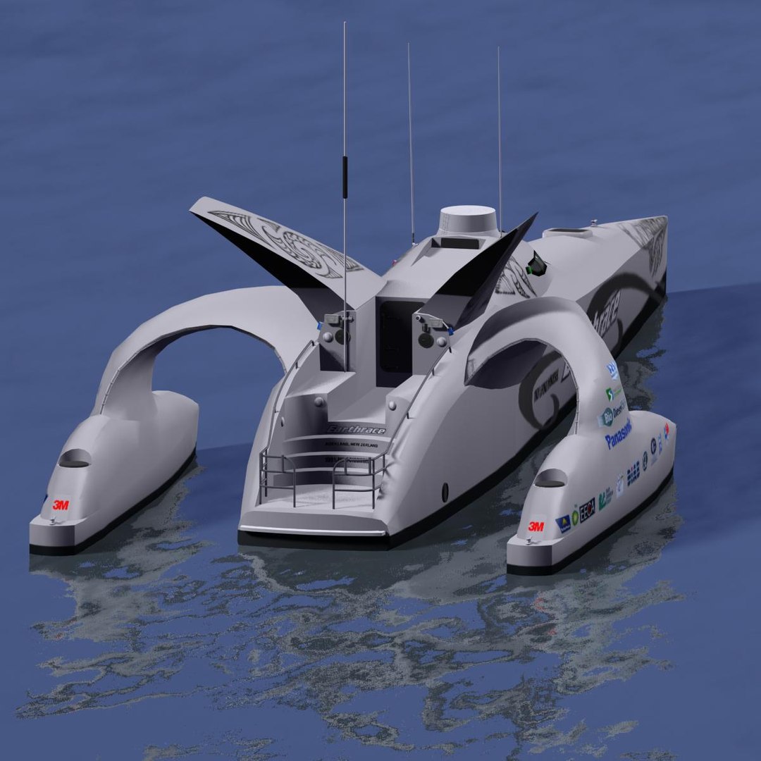 Earthrace Powerboat Futuristic 3d Max
