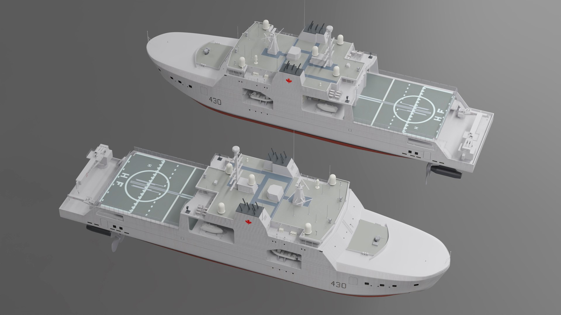 3D Harry DeWolf-Class Offshore Patrol Vessel - TurboSquid 2247424