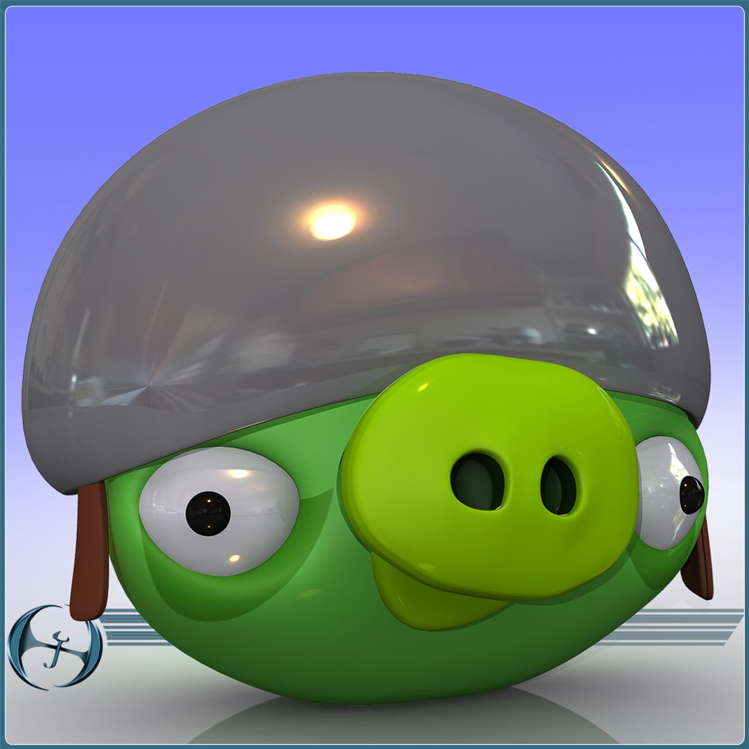 Angry Pig Character Cartoon 3d Max