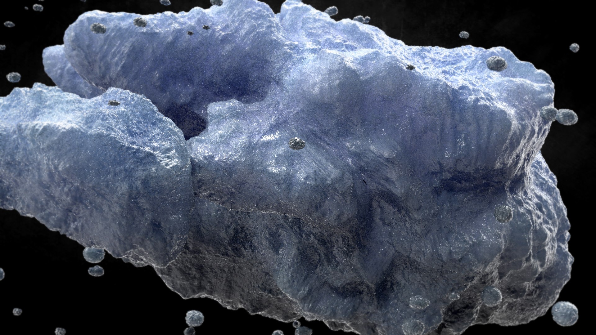 3D Model Ice Comet Asteroid - TurboSquid 2073875