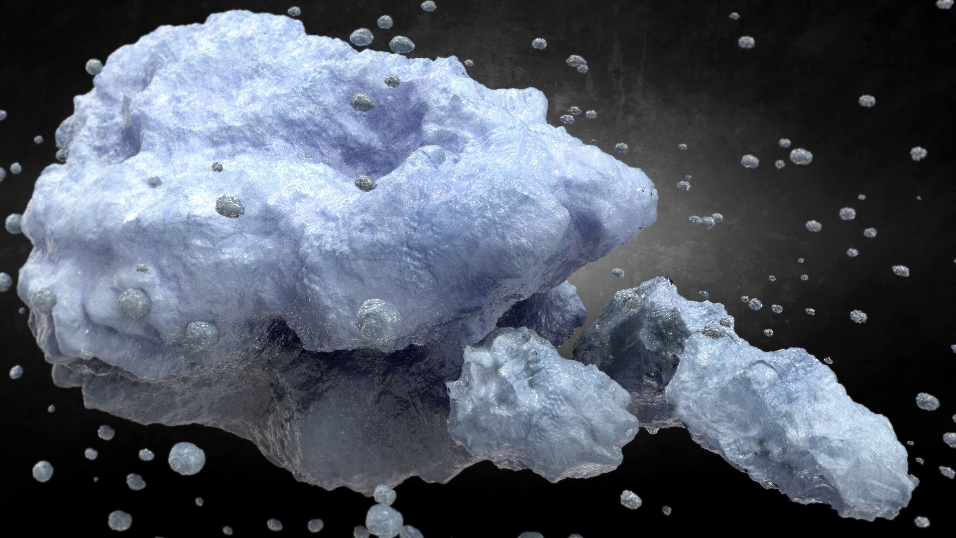 3D Model Ice Comet Asteroid - TurboSquid 2073875