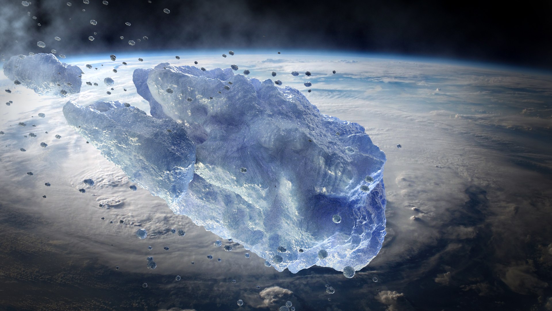 3D Model Ice Comet Asteroid - TurboSquid 2073875