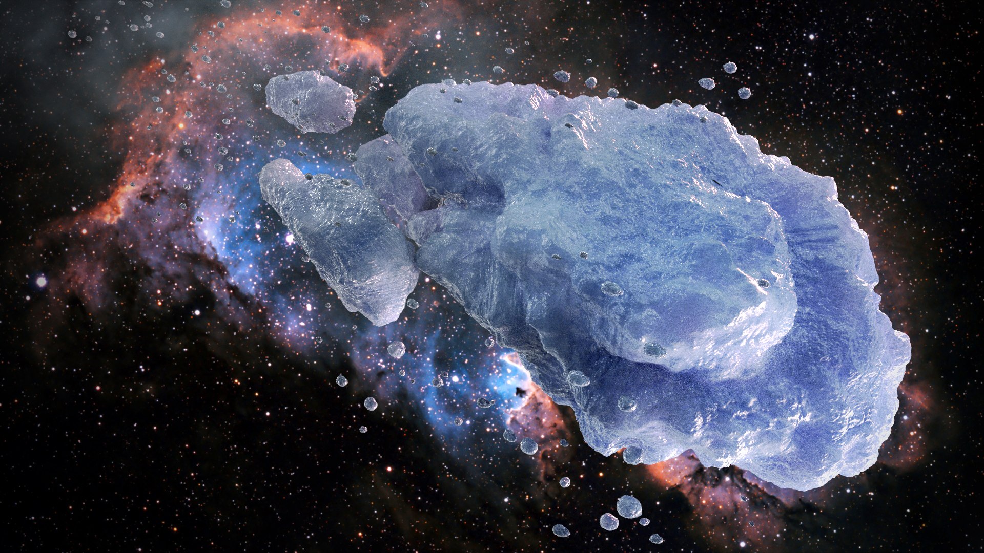 3D Model Ice Comet Asteroid - TurboSquid 2073875