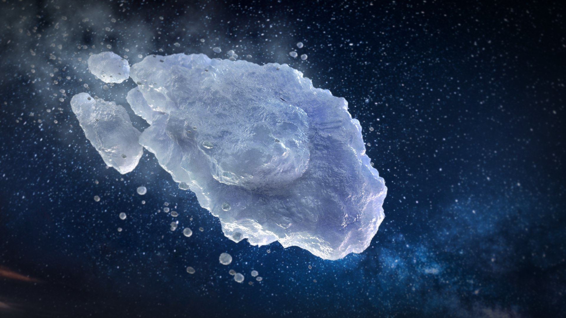 3D Model Ice Comet Asteroid - TurboSquid 2073875