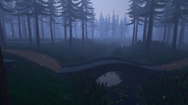 modelo 3d escena del bosque de dibujos animados - TurboSquid 1960779