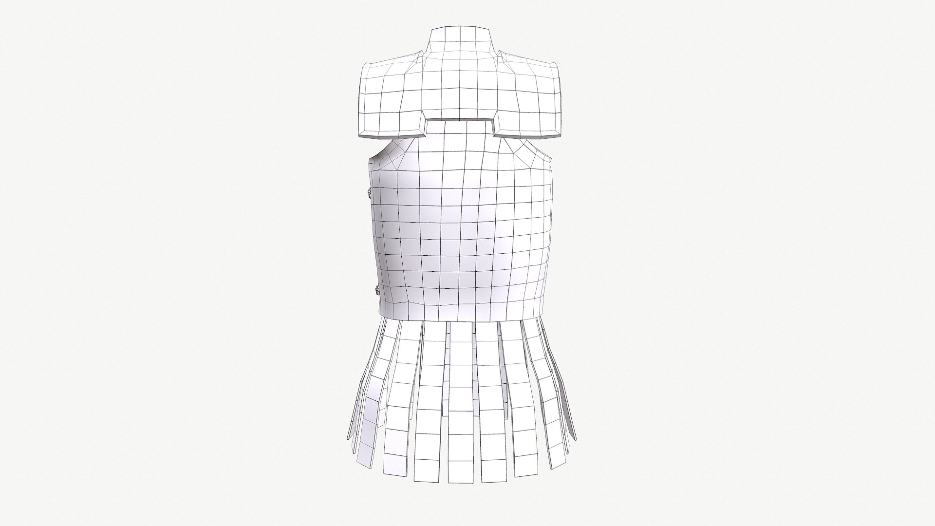 Ancient Armor Scalemailed 3D Model Game Ready PBR Low Poly 3D Model ...