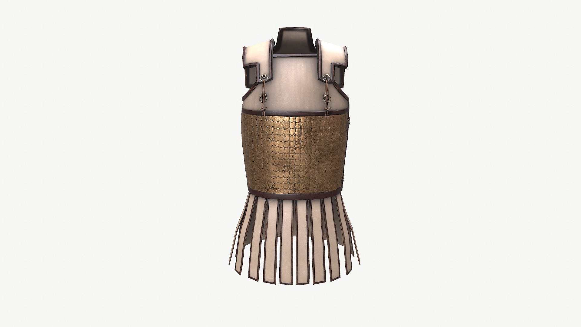 Ancient Armor Scalemailed 3D Model Game Ready PBR Low Poly 3D Model ...