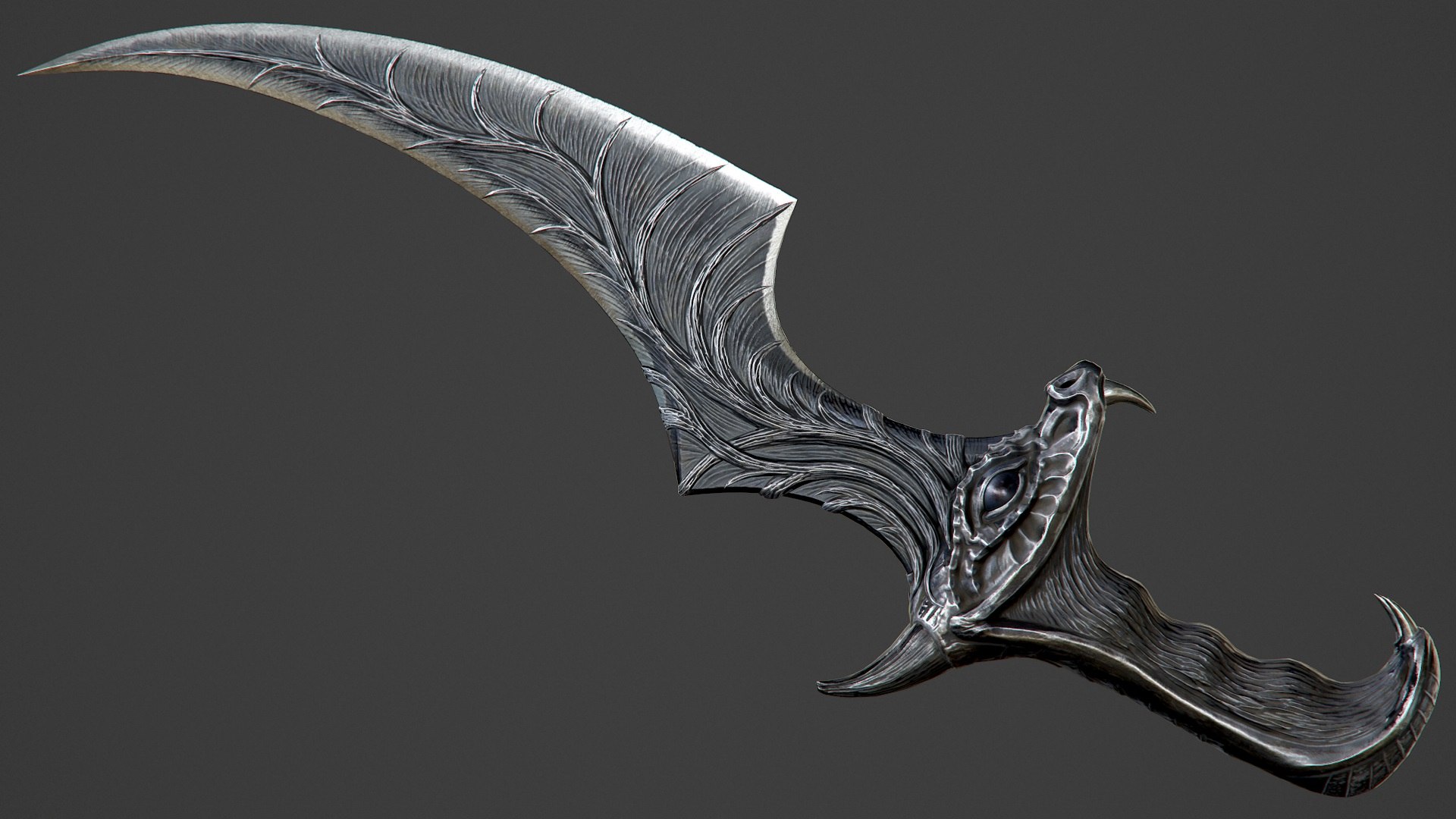 Ready dragon dagger pbr 3D model - TurboSquid 1229700