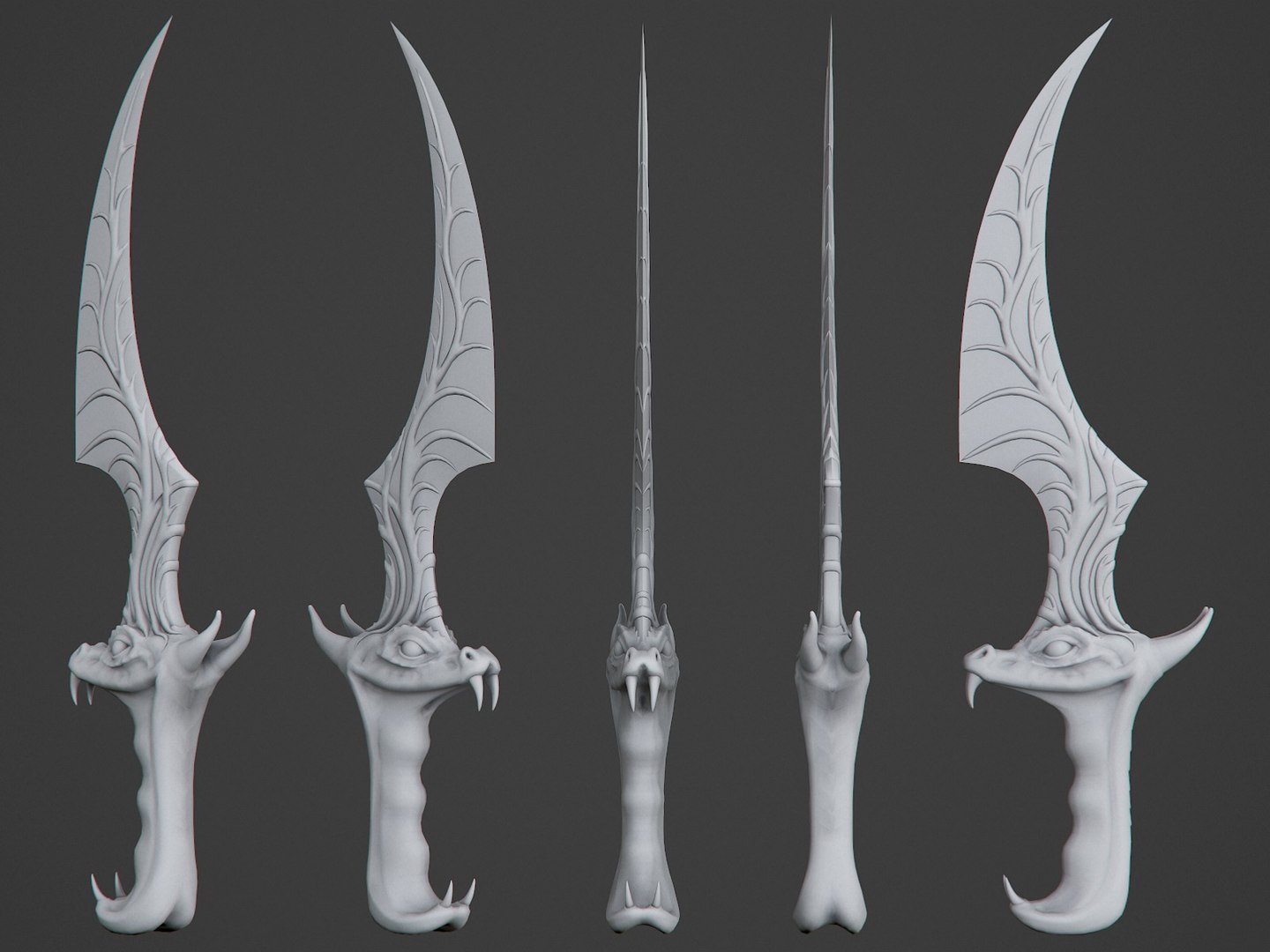 Ready dragon dagger pbr 3D model - TurboSquid 1229700