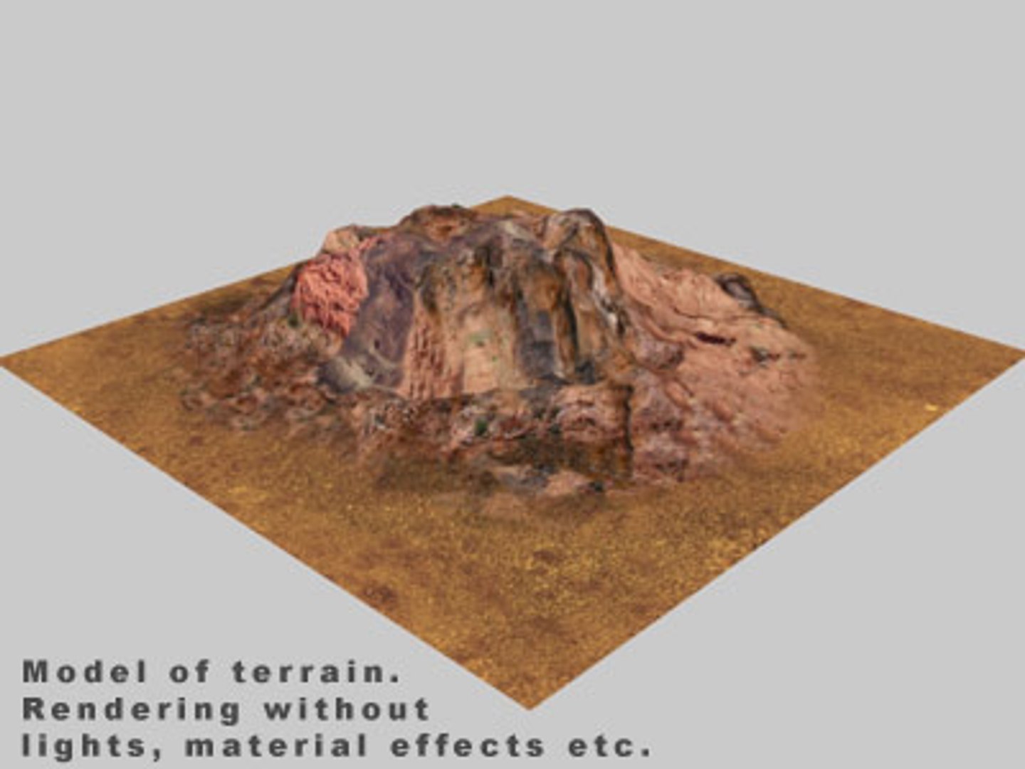 3d Model Scene Mountain Arizona