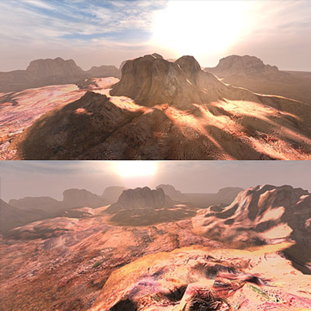 3d Model Scene Mountain Arizona