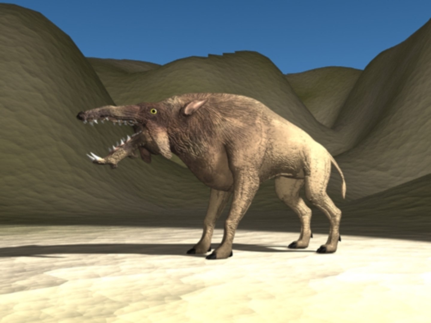 Dinohyus Pig Mammal 3d Model