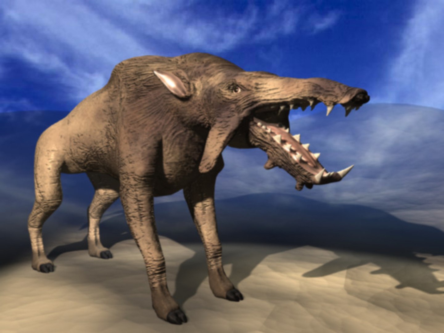 Dinohyus Pig Mammal 3d Model