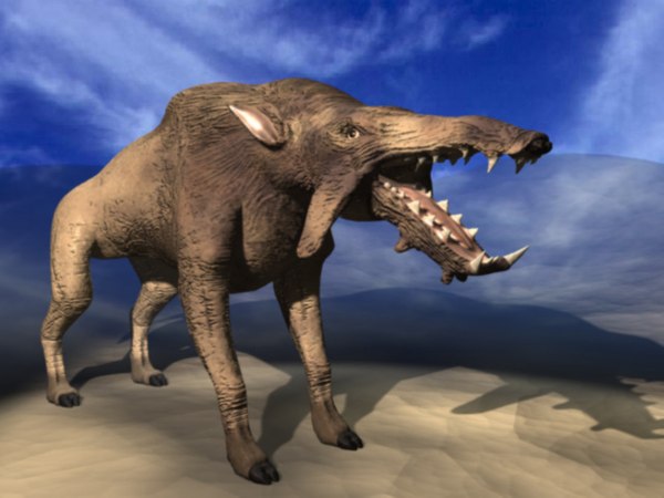 dinohyus pig mammal 3d model