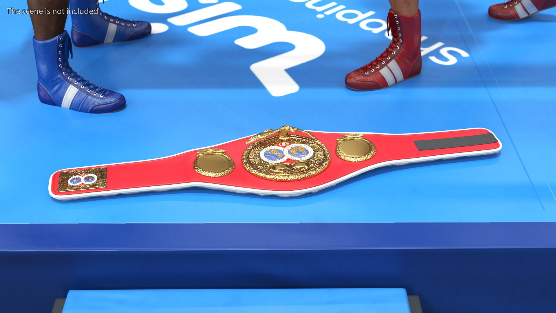 3D Model International Boxing Federation Belt Whith Fur - TurboSquid ...