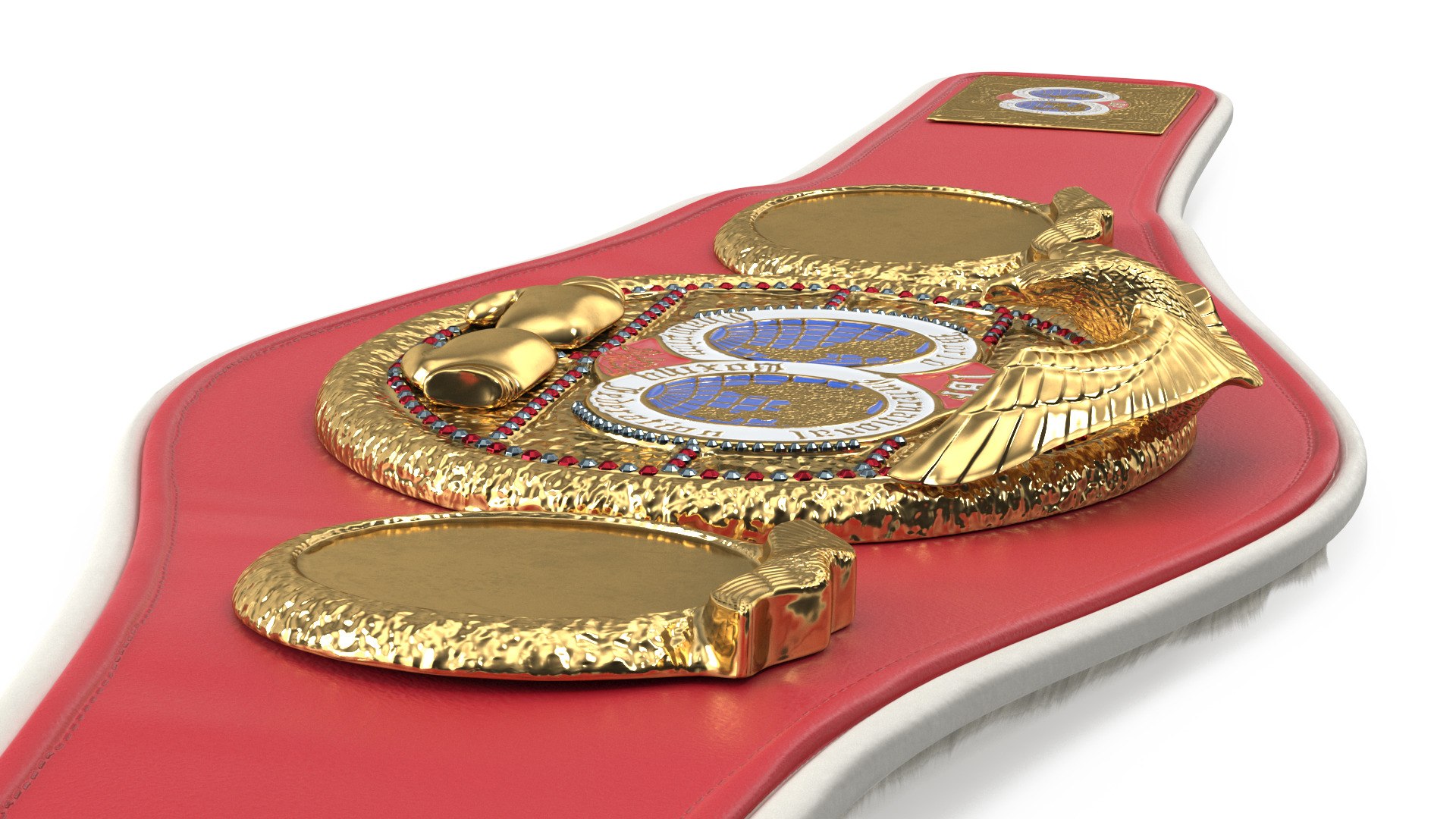 3D Model International Boxing Federation Belt Whith Fur - TurboSquid ...