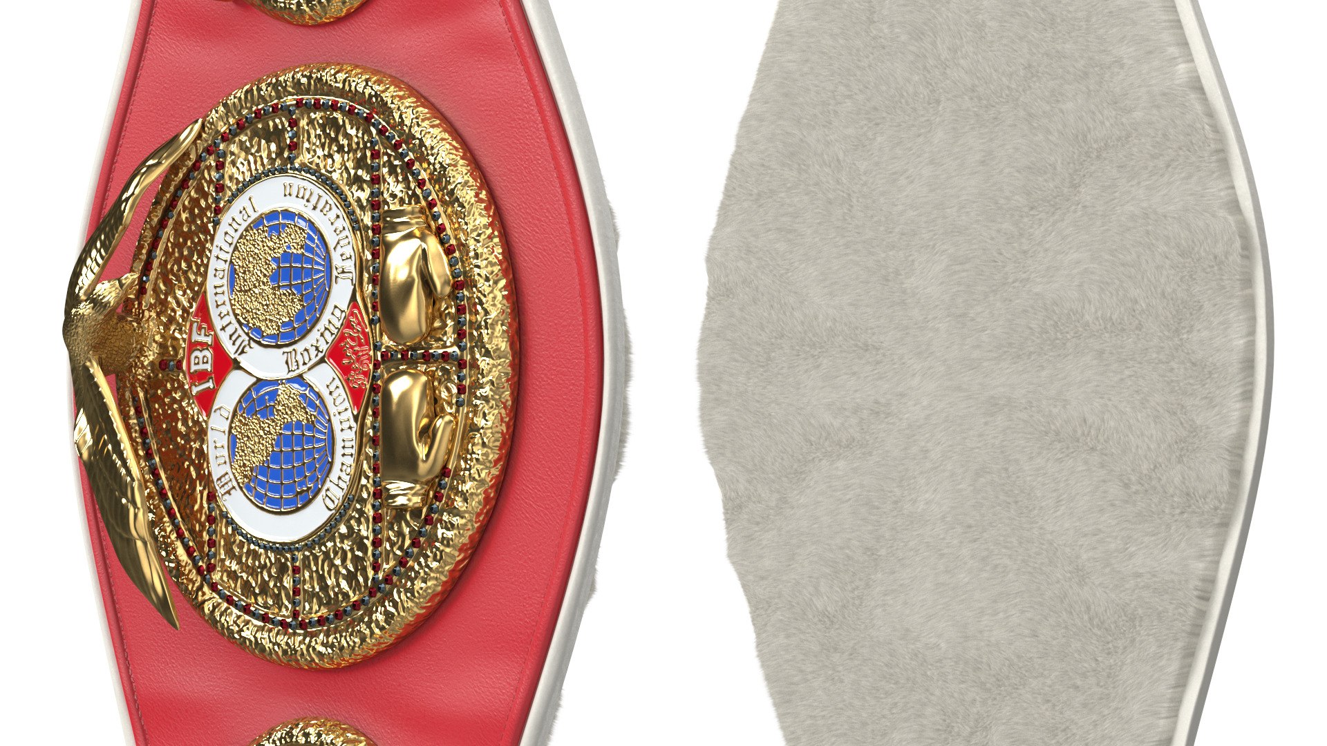3D Model International Boxing Federation Belt Whith Fur - TurboSquid ...
