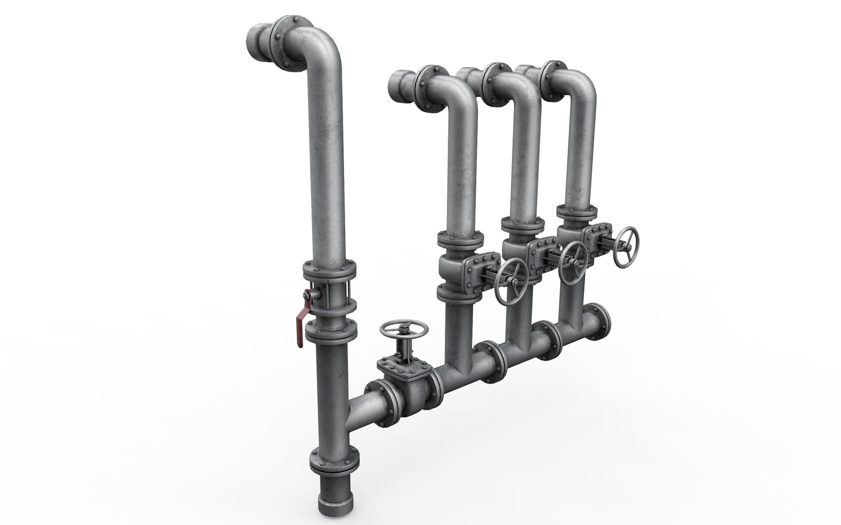 3D Industrial Pipes Assembly Pack - TurboSquid 1518238