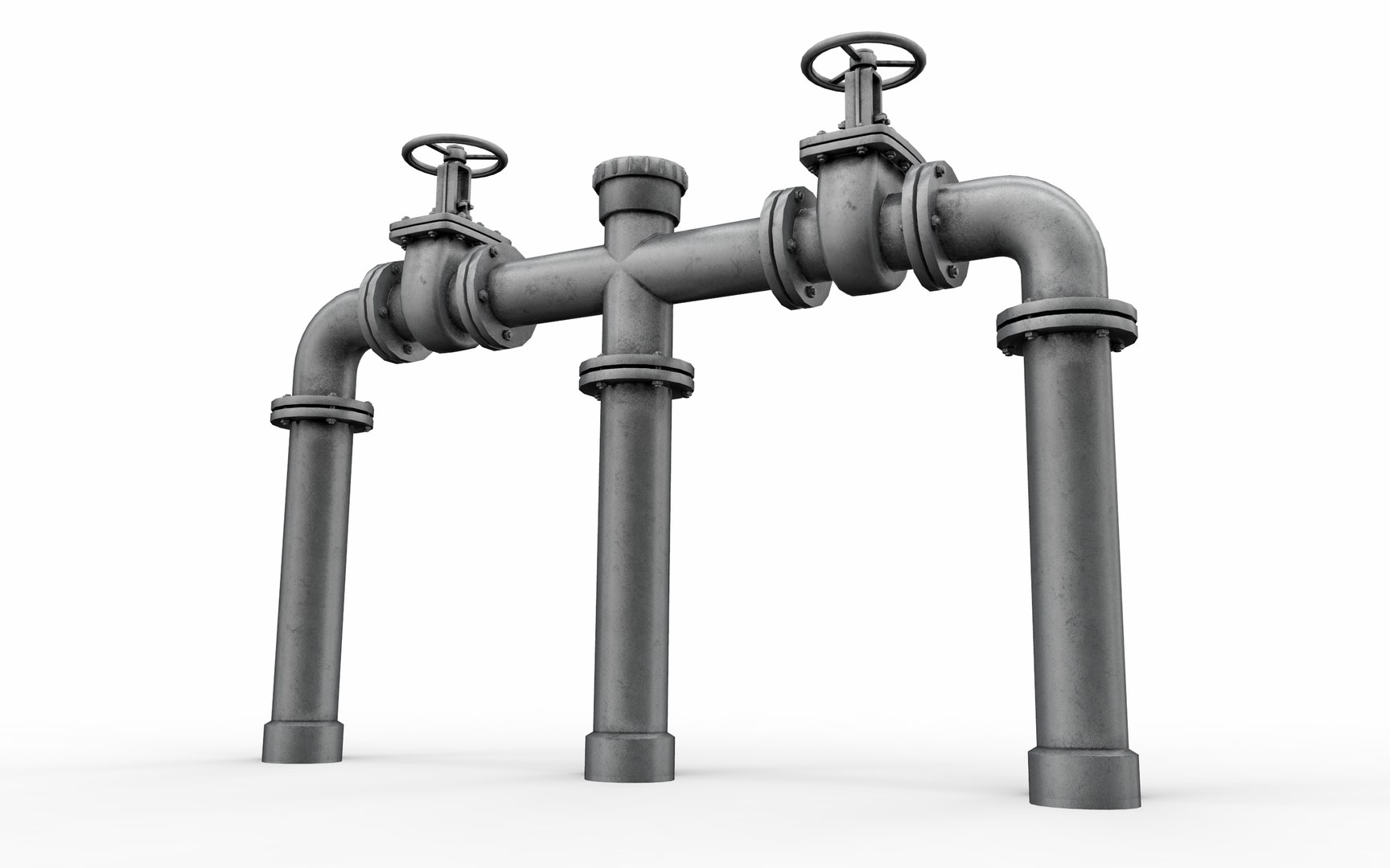 3D Industrial Pipes Assembly Pack - TurboSquid 1518238