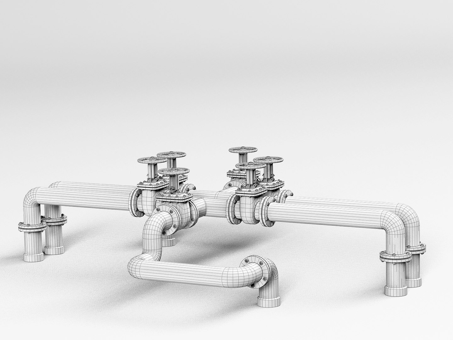3D Industrial Pipes Assembly Pack - TurboSquid 1518238