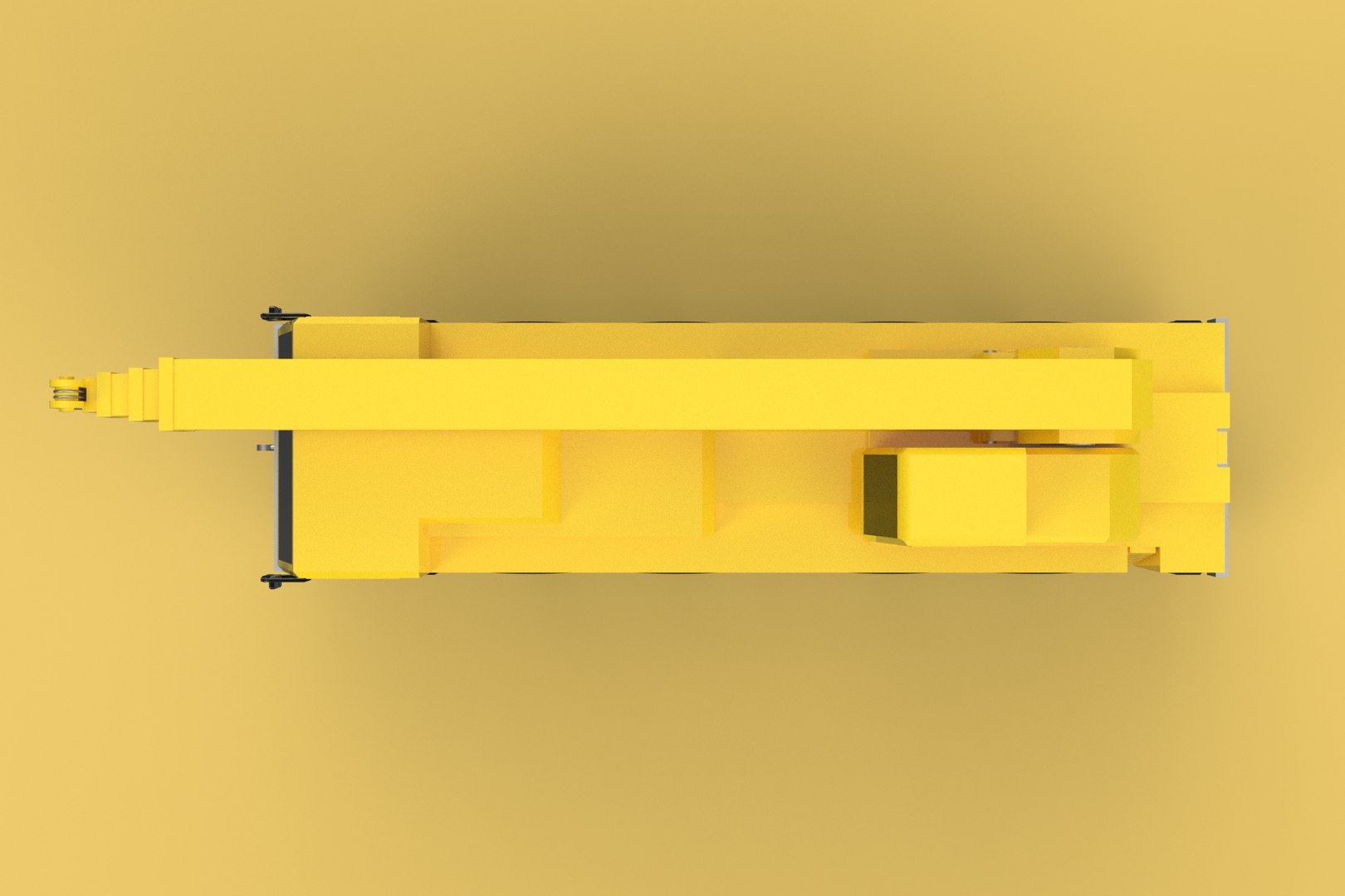 3D Model TELESCOPIC MOBILE CRANE CRAWLER LIFTING TRUCK GIRDER OVERHEAD ...