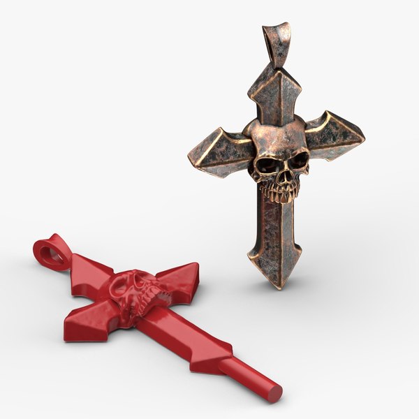 Cruz em forma de flecha com caveira STL Modelo 3D - TurboSquid 2122879