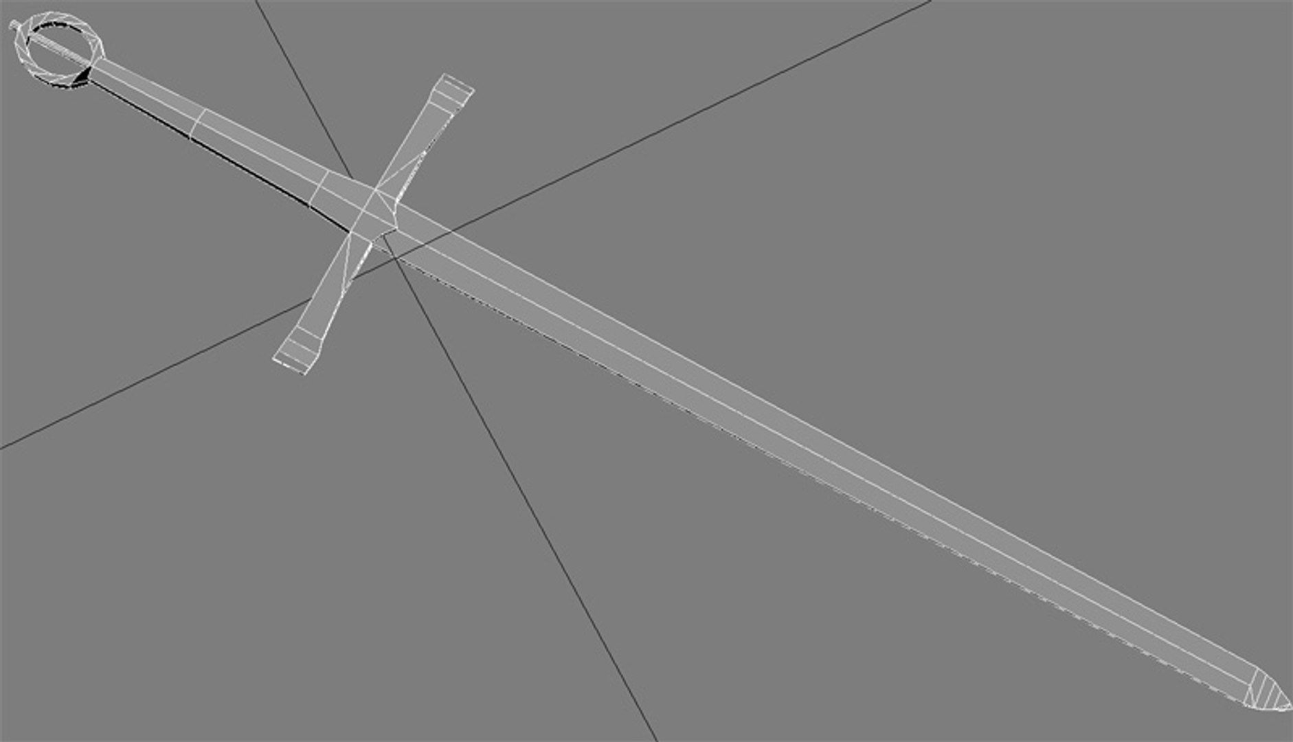 3dsmax irish sword weapons open