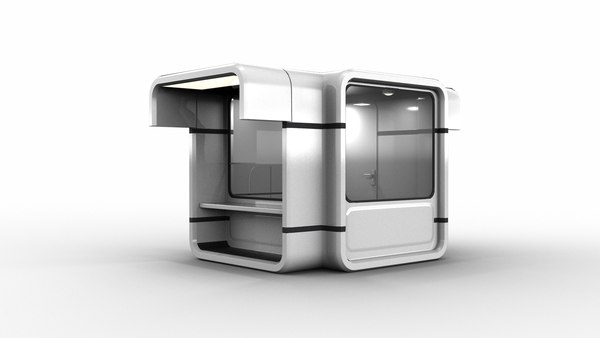 3D kiosk modern - TurboSquid 1711137