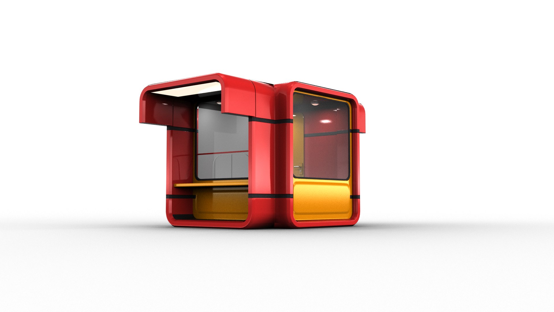 3D kiosk modern - TurboSquid 1711137