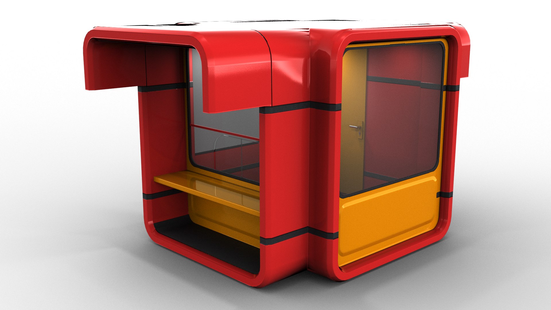 3D kiosk modern - TurboSquid 1711137
