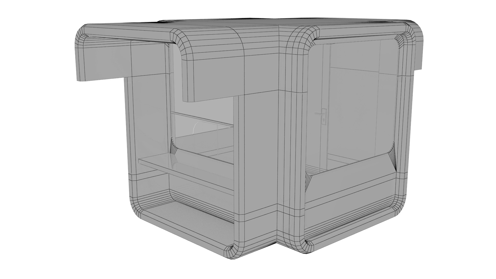 3D kiosk modern - TurboSquid 1711137