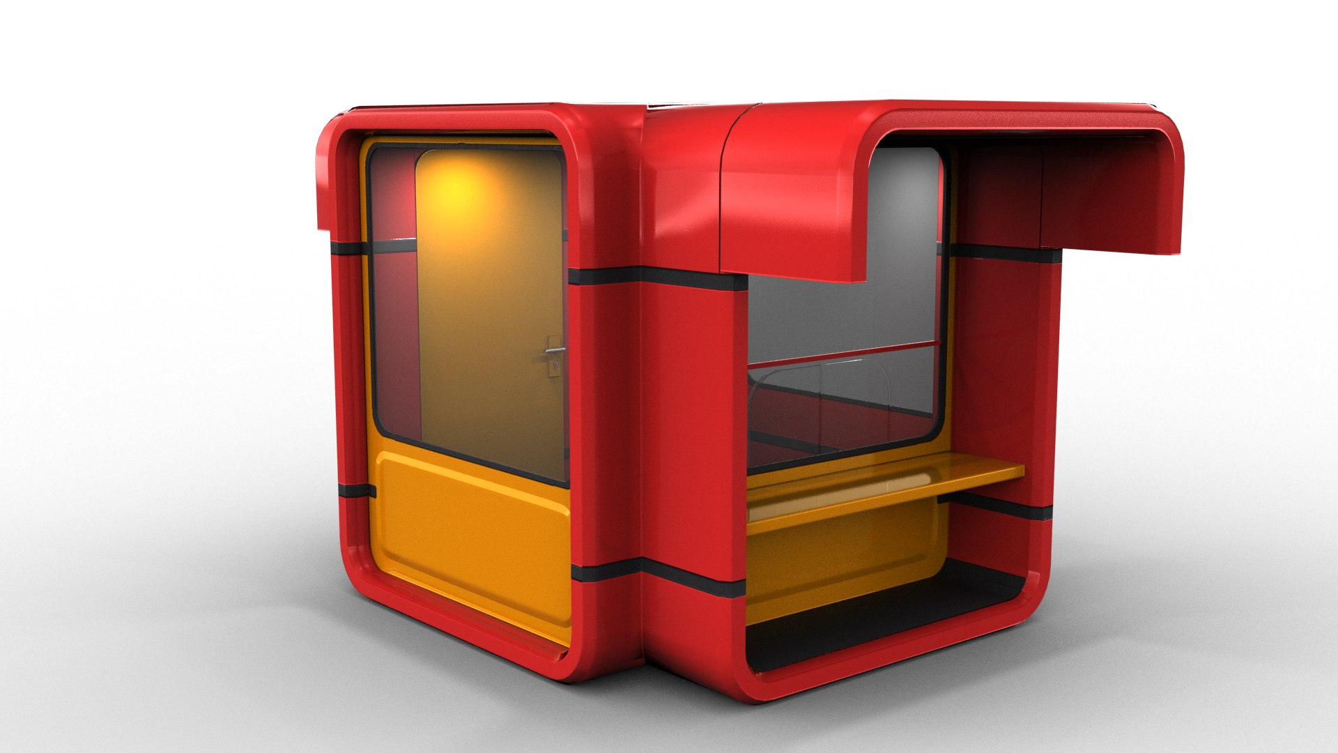 3D kiosk modern - TurboSquid 1711137