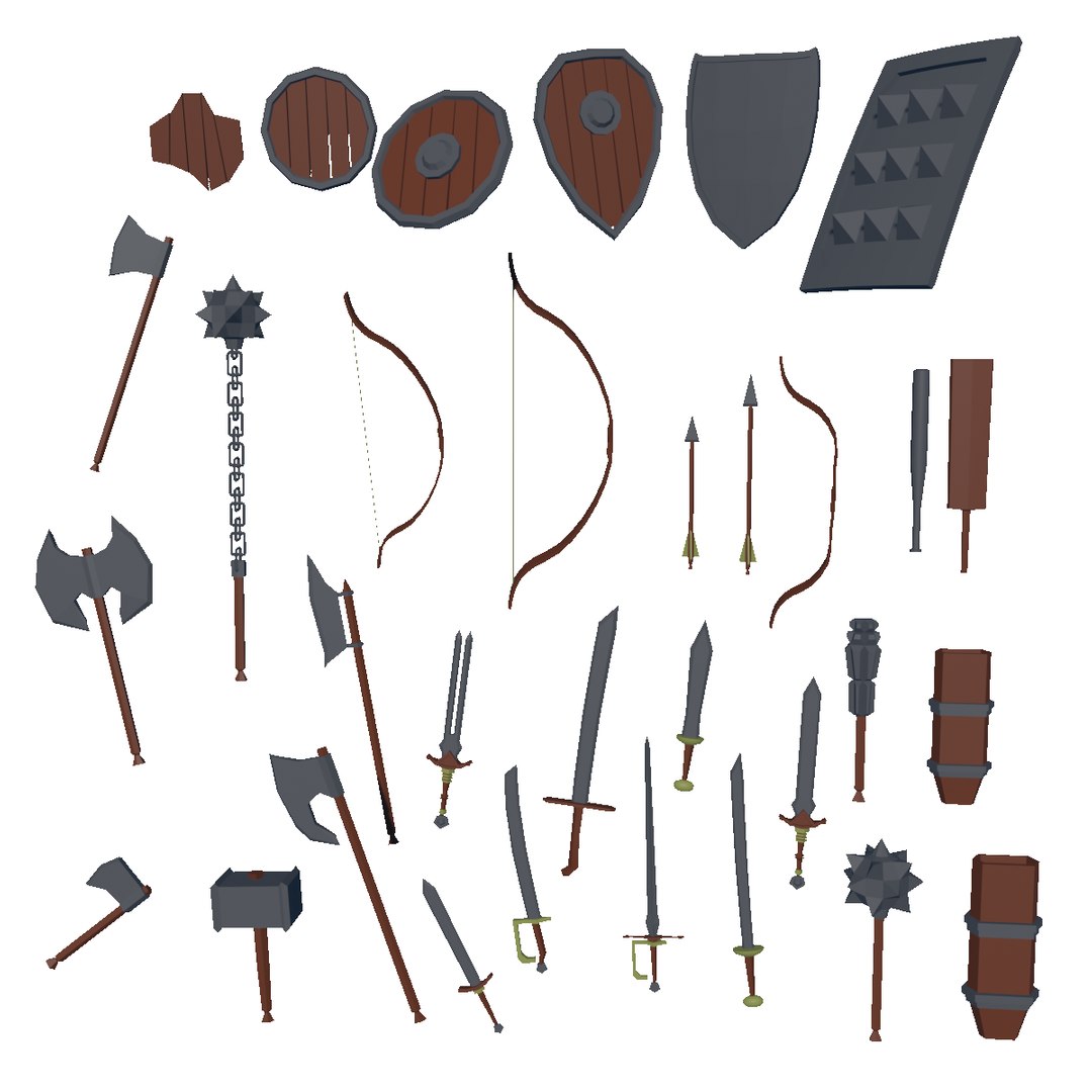3D Model Ultimate Medieval Weapon Pack - TurboSquid 2165449