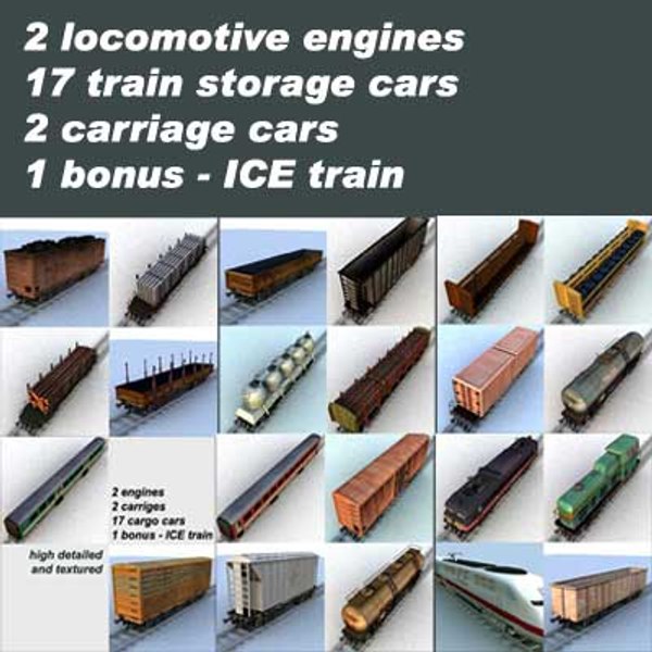 3d model engines train