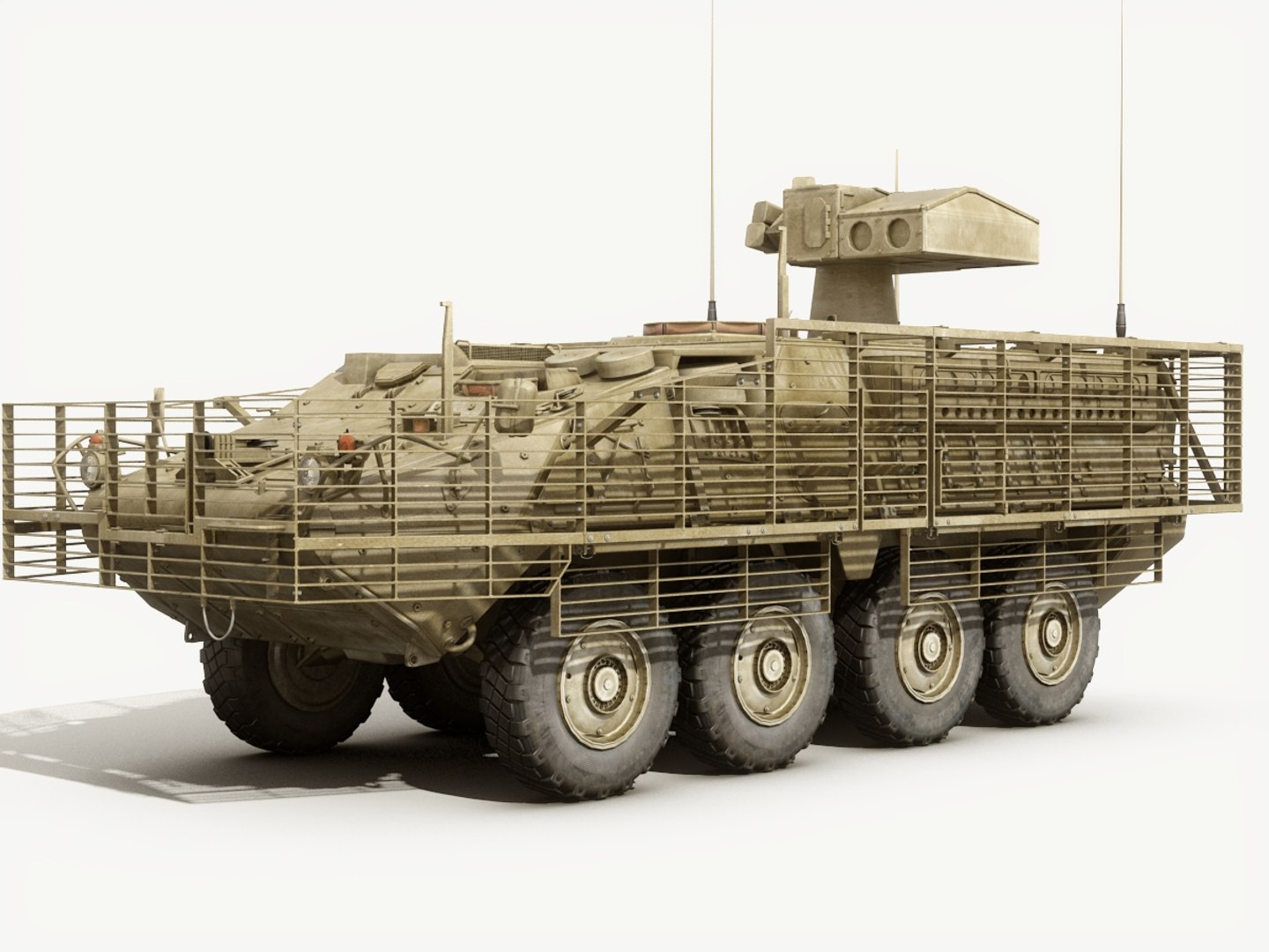 Army Stryker Atgm 3d Model