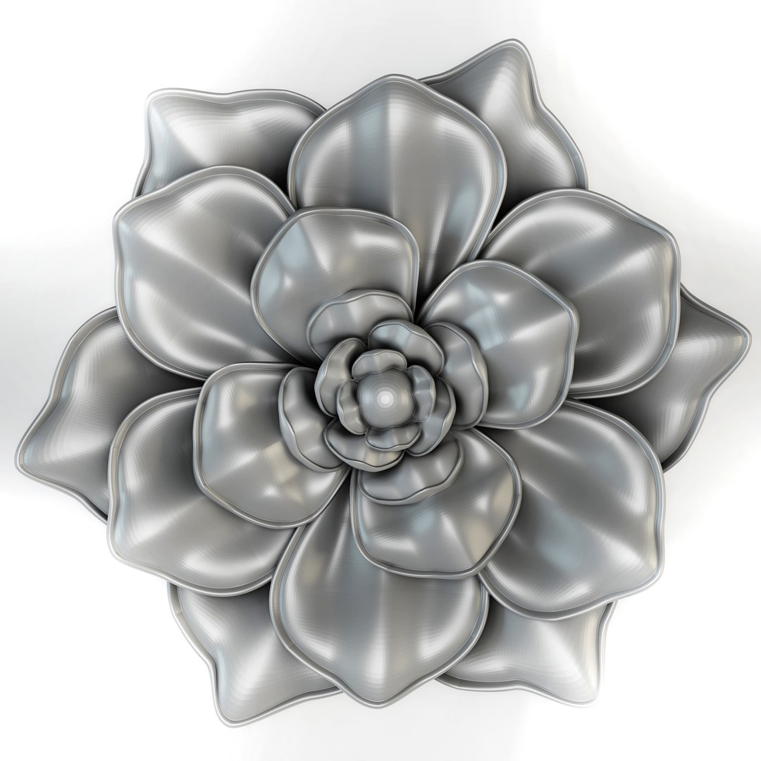 3D Model Of A Flower For CNC Router 3D Print Model - TurboSquid 2350675