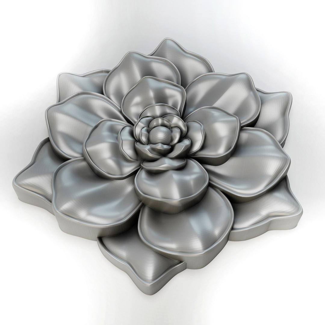 3D Model Of A Flower For CNC Router 3D Print Model - TurboSquid 2350675