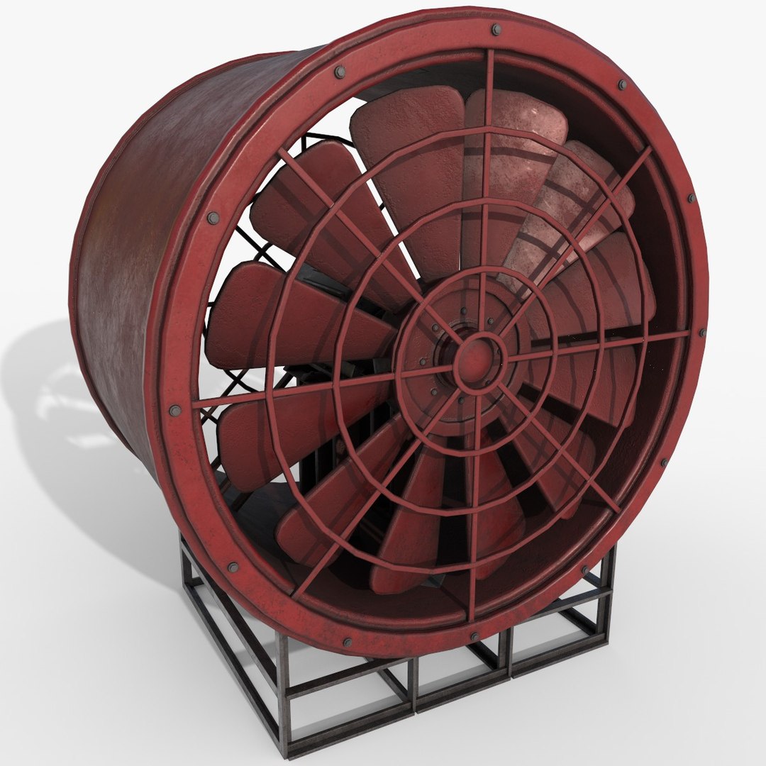 Big Metro Fan 3D model - TurboSquid 1872114