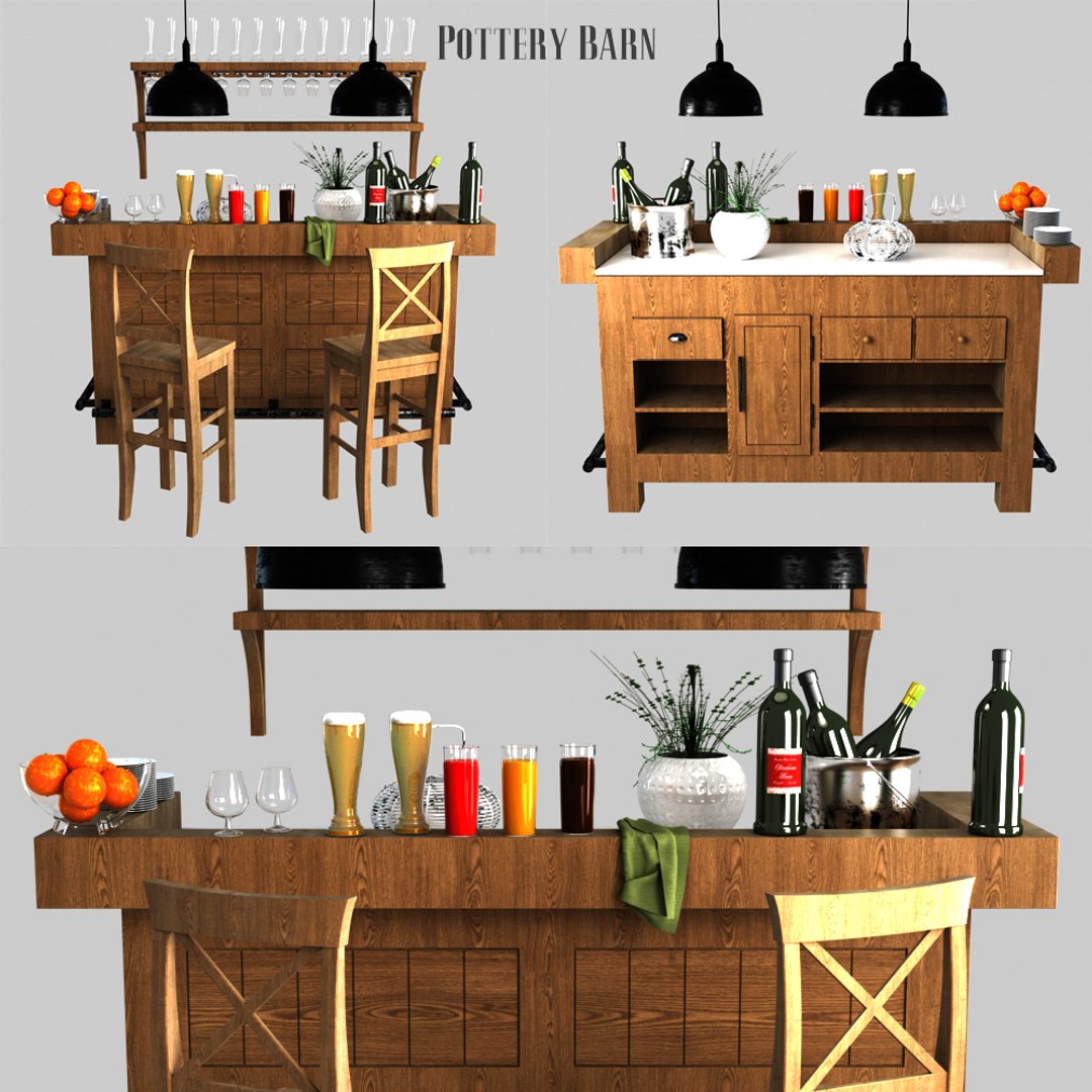 Rustic Ultimate Bar - 3D Model - TurboSquid 1179859
