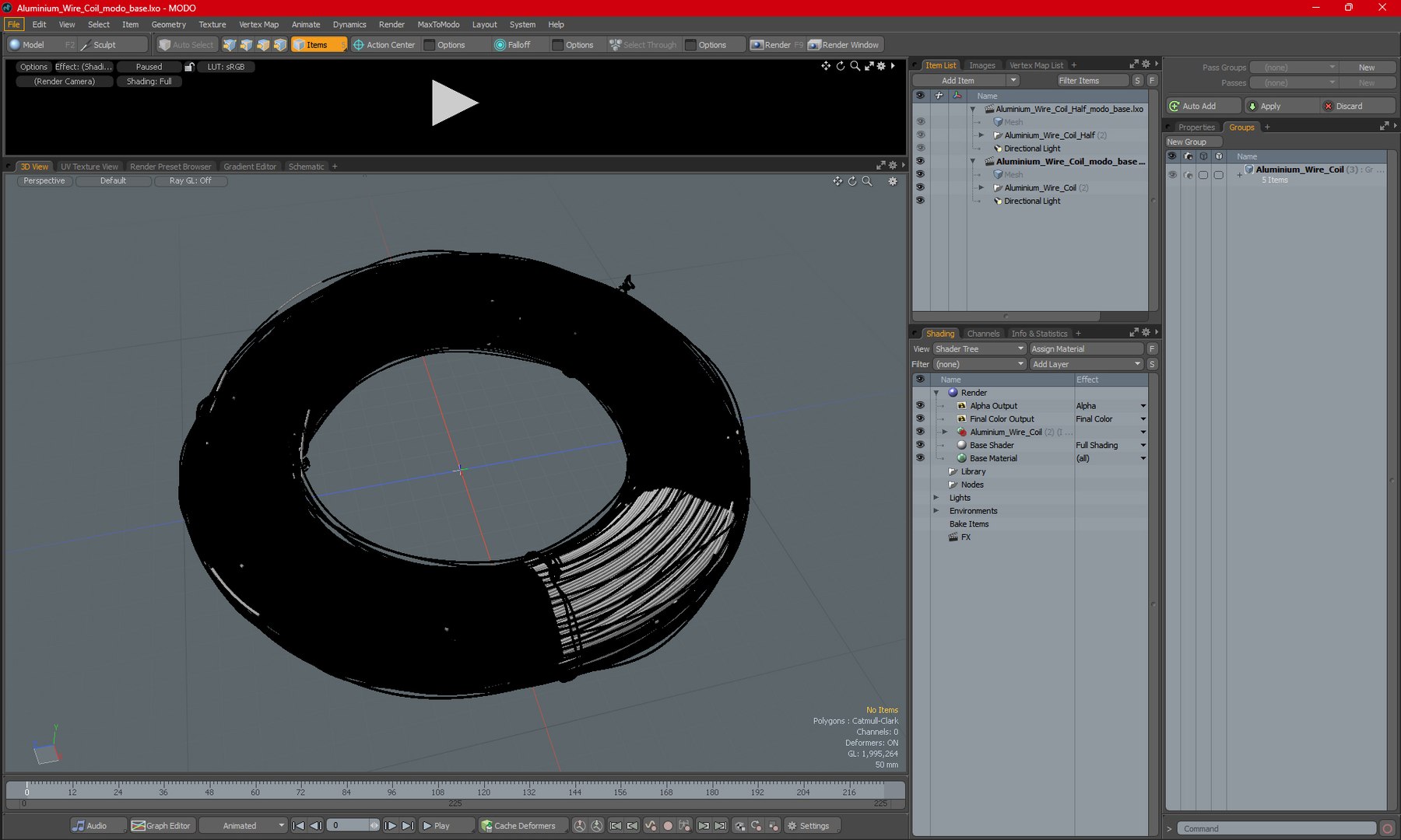 3D Aluminium Wire Coil - TurboSquid 2185653