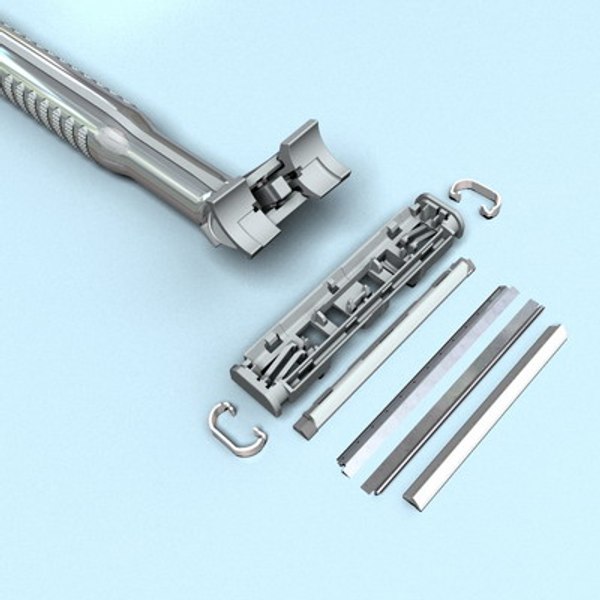 3d model razor gillette sensor excel