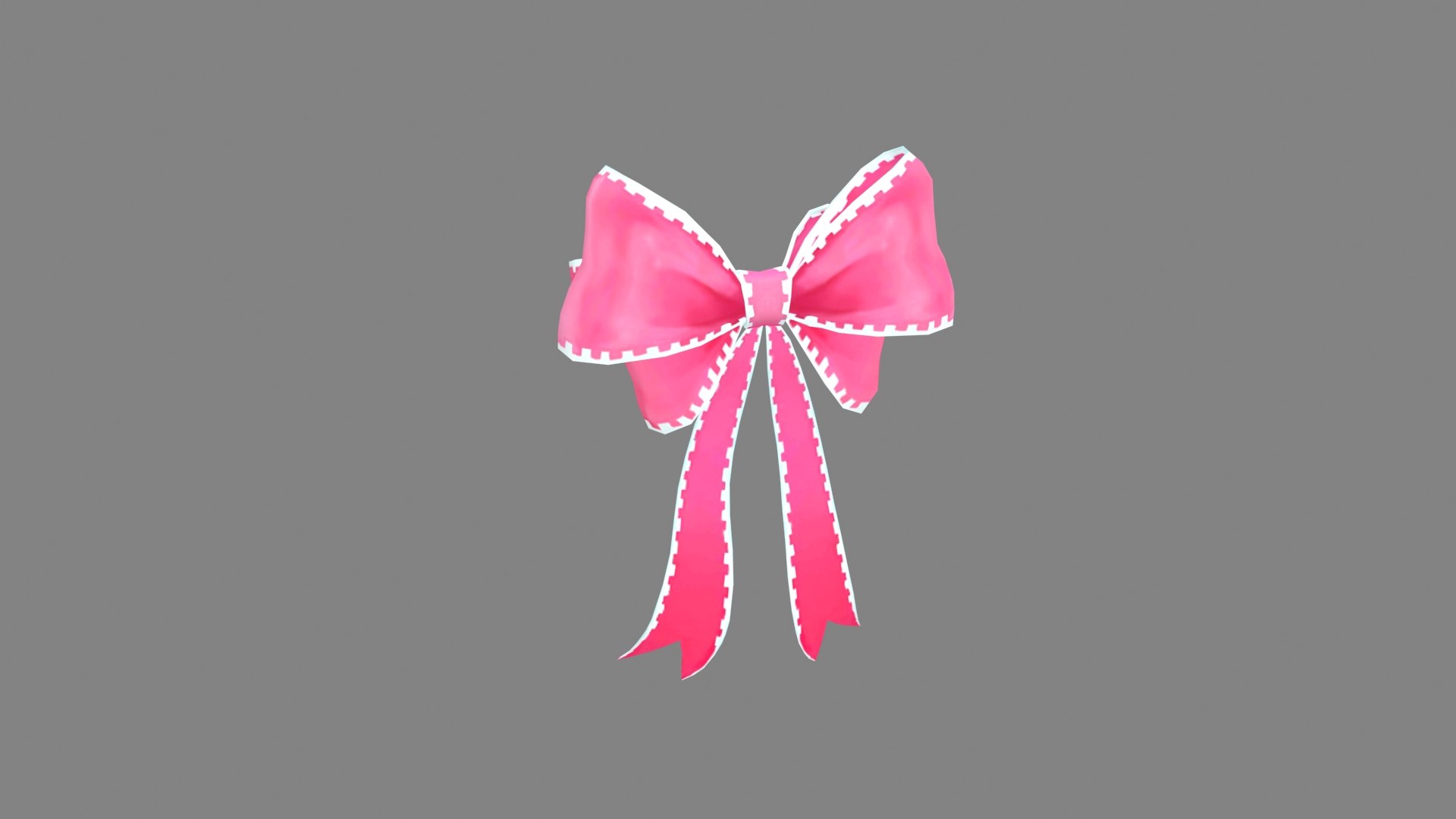 Cartoon pink bow tie Low-poly 3D model 3D model - TurboSquid 1963964