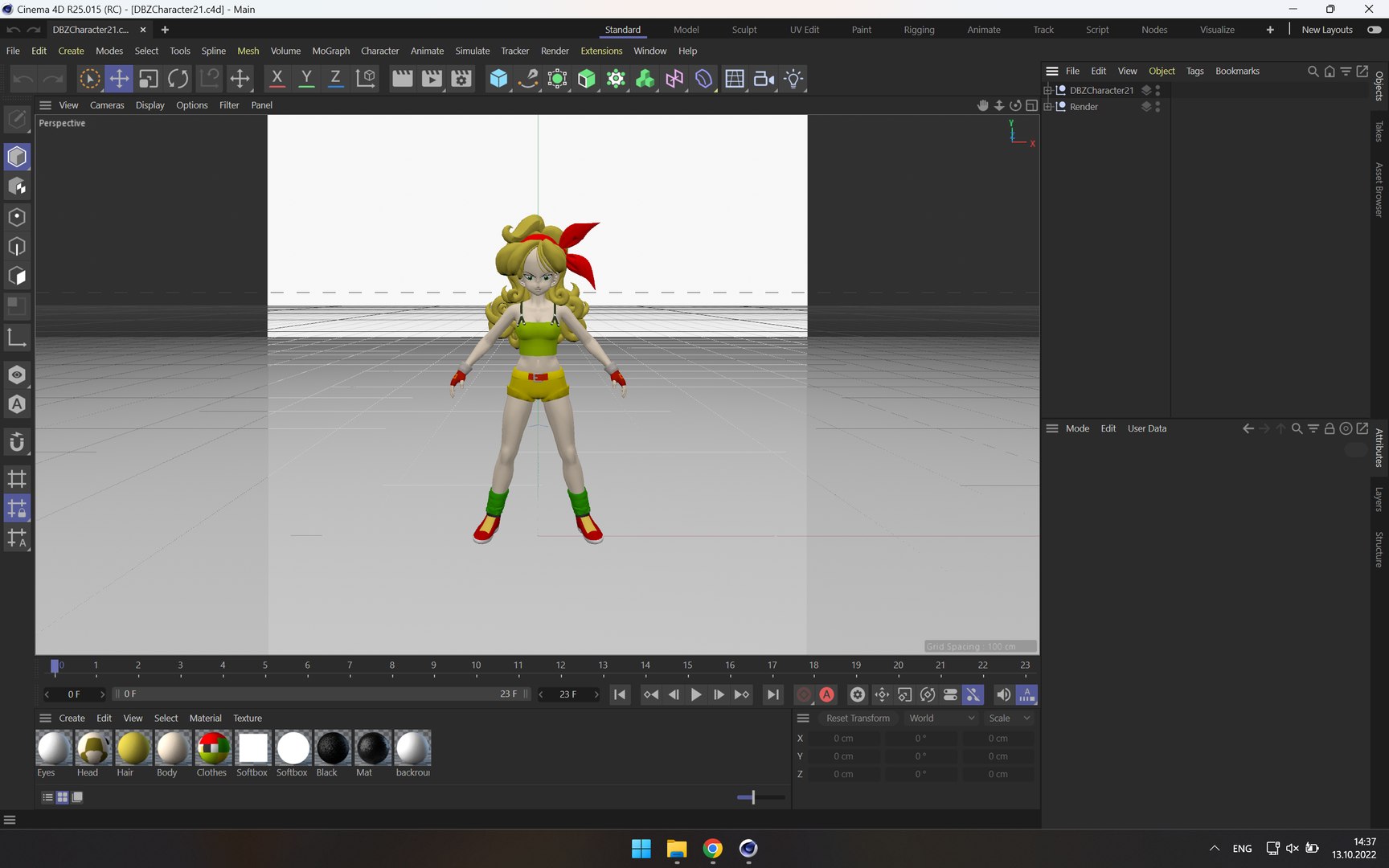 3D Model DBZ Character V21 - TurboSquid 2074447