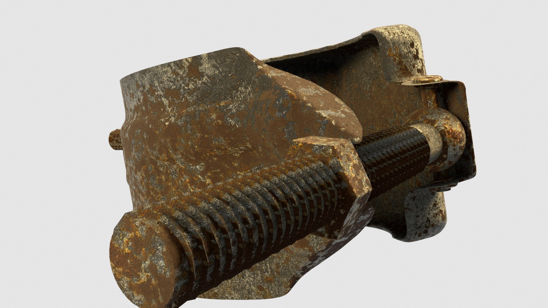 Realistic Rust Construction Pipe Clamp 3D Model - TurboSquid 2069894
